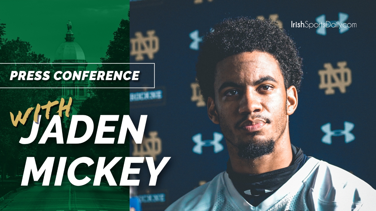 Video | Notre Dame CB Jaden Mickey Focused on Preparation | Irish ...