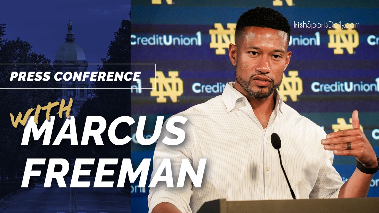 Video | Notre Dame HC Marcus Freeman on Injuries, CBs and Lessons From ...