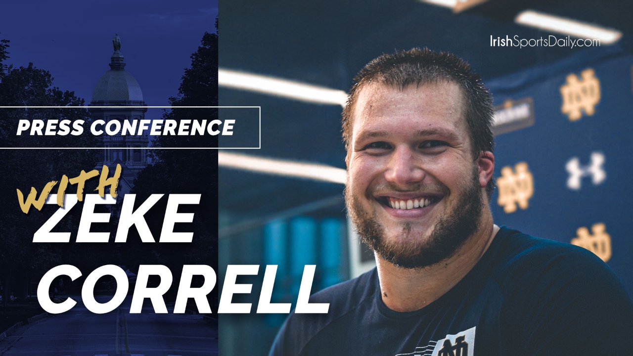 Video | Zeke Correll on Notre Dame OL Growth, Drew Pyne & Tommy Rees ...