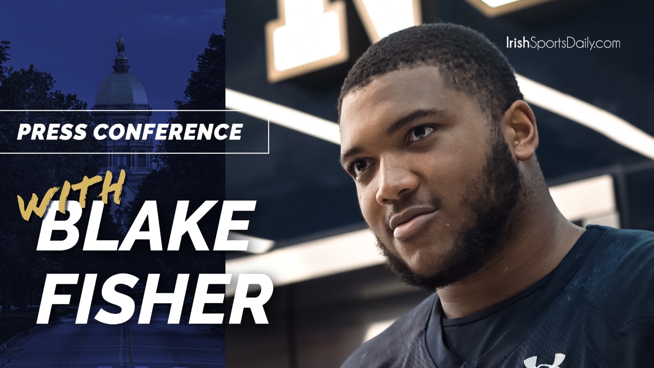 Video | Notre Dame OL Blake Fisher Gaining Confidence Every Week ...