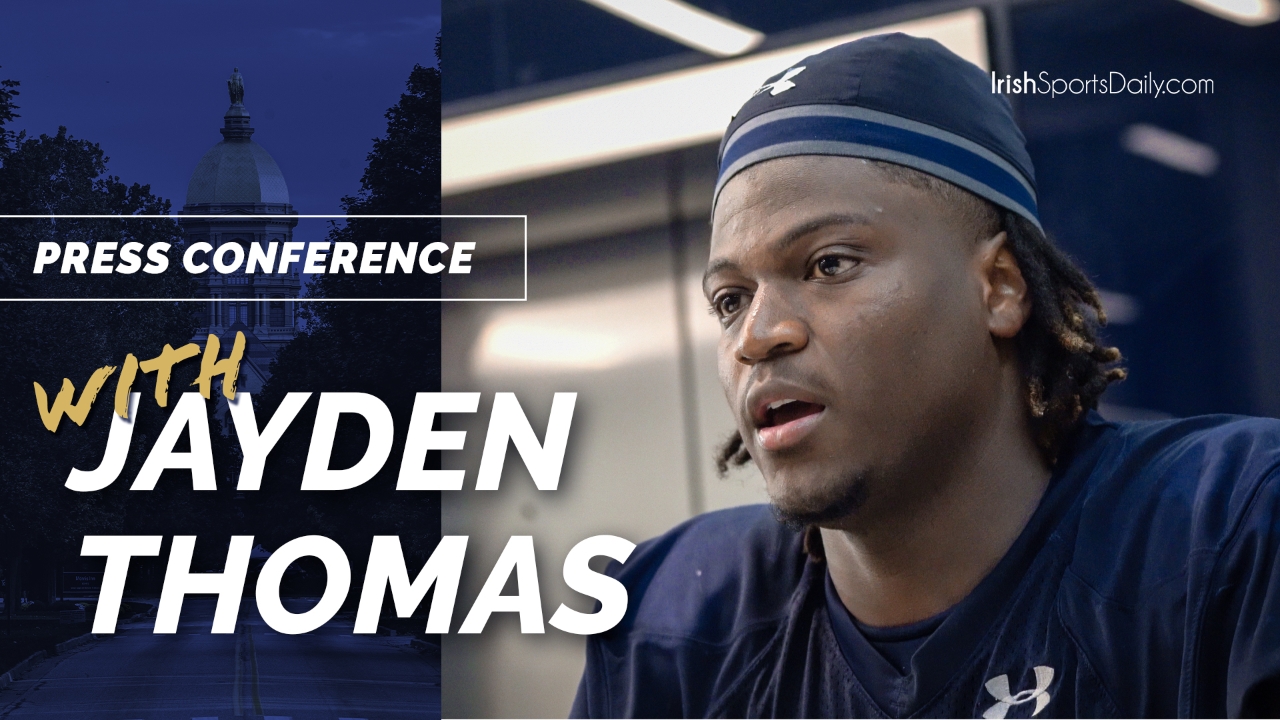 Video | Notre Dame WR Jayden Thomas on Big Game, Chansi Stuckey & More ...