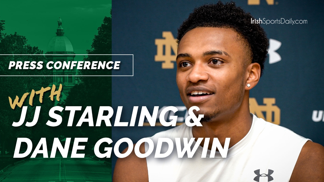 Video | Notre Dame Guards JJ Starling & Dane Goodwin Post-Youngstown ...