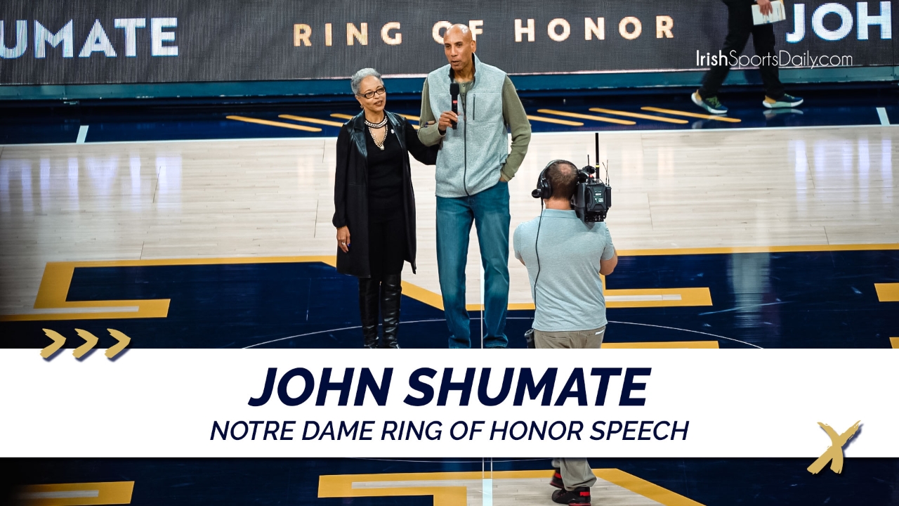 Video | Notre Dame Basketball Ring of Honor Speech: John Shumate ...