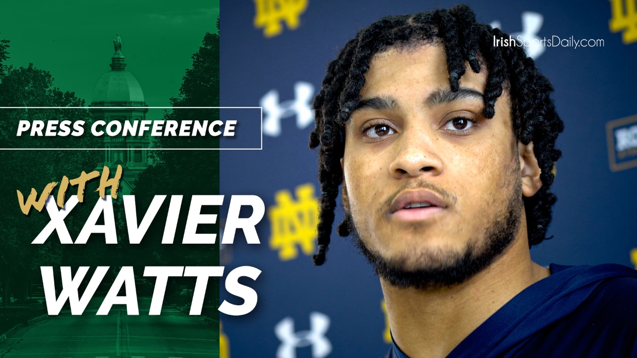 Video | Notre Dame S Xavier Watts on Communication, Young TEs ...