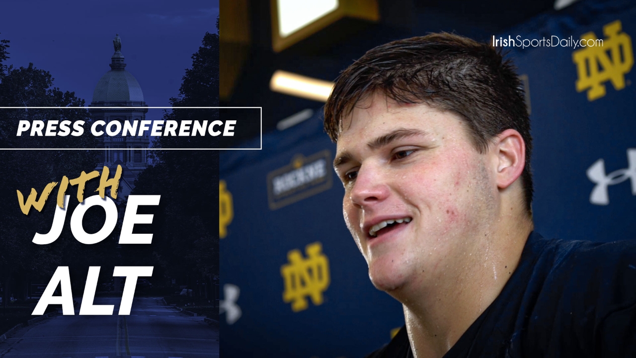 Video | Notre Dame OL Joe Alt on Gator Bowl, Billy Schrauth, Rise from ...