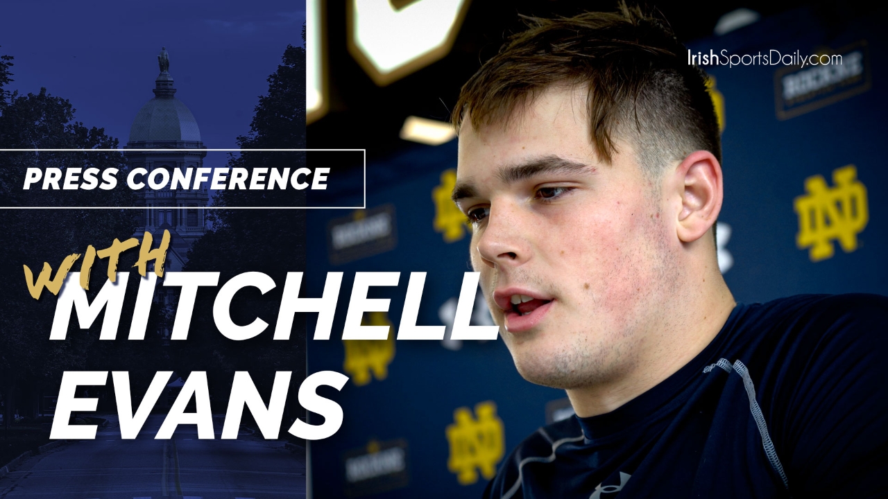 Video | Notre Dame TE Mitchell Evans on on Enhanced Role, QBs ...