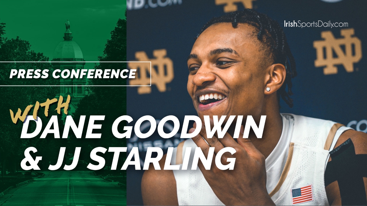 Video | Notre Dame Guards Dane Goodwin & JJ Starling Post-Georgia Tech ...