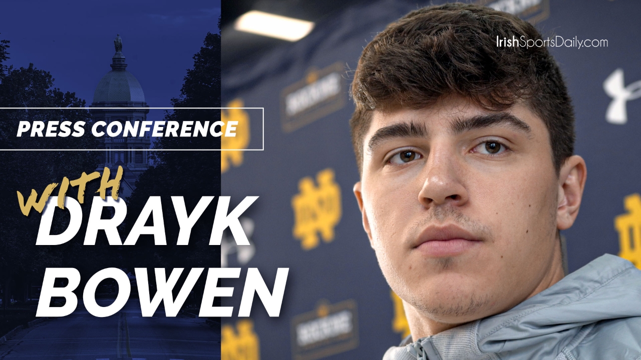 Video | Notre Dame LB Drayk Bowen on Daily Schedule, Learning the ...