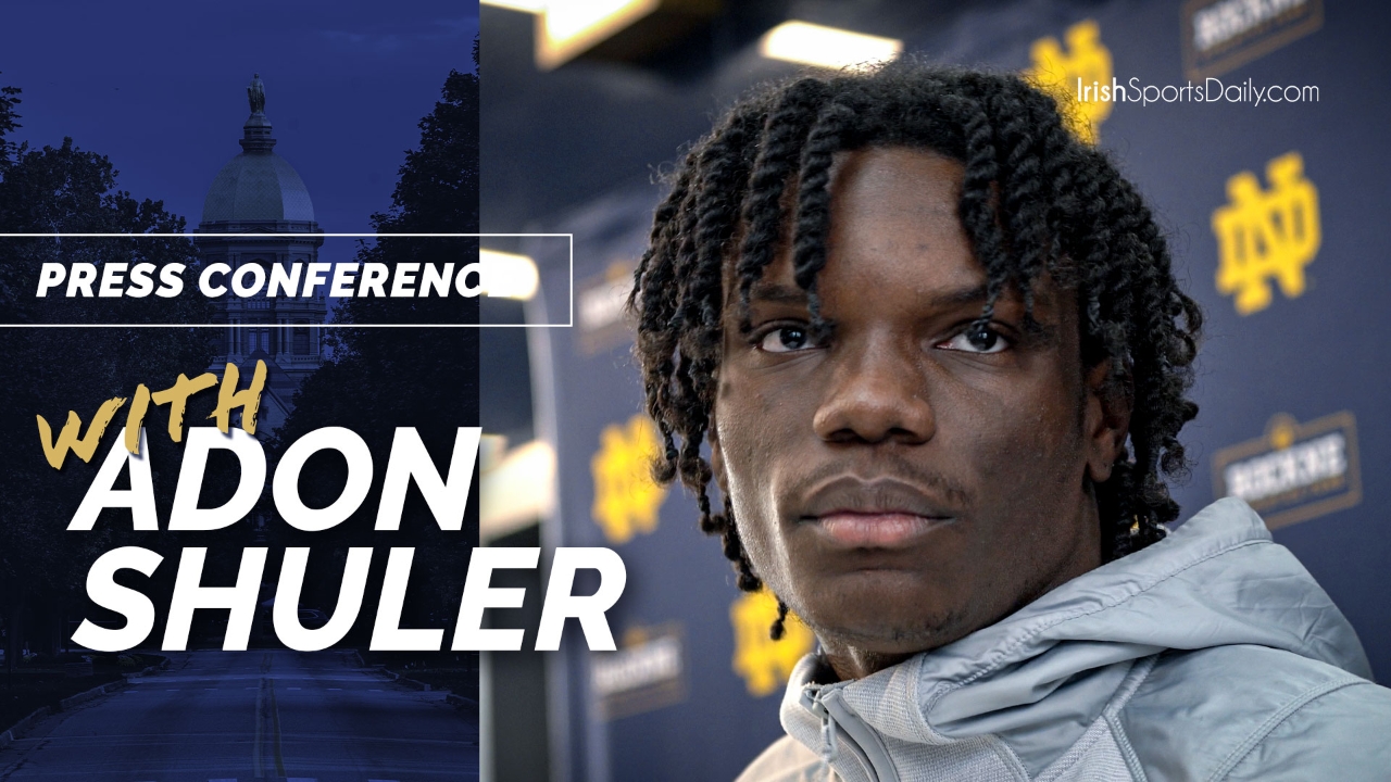 Video | S Adon Shuler on Health, Transition to Notre Dame | Irish ...