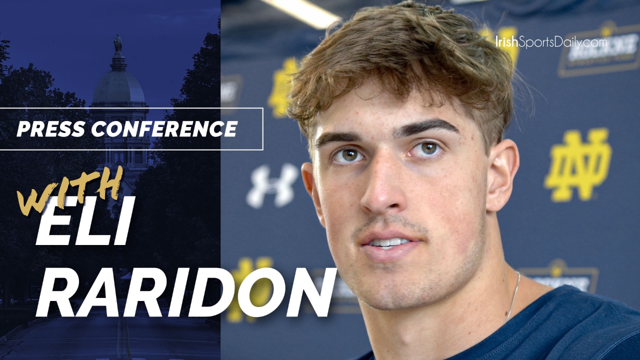Video | TE Eli Raridon on Rehab Process, Notre Dame Quarterbacks and ...