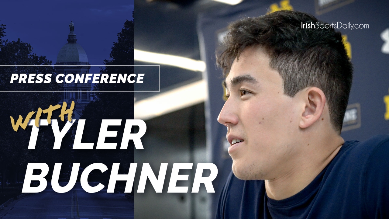 Video | Notre Dame QB Tyler Buchner Post-Practice 3.31 | Irish Sports Daily