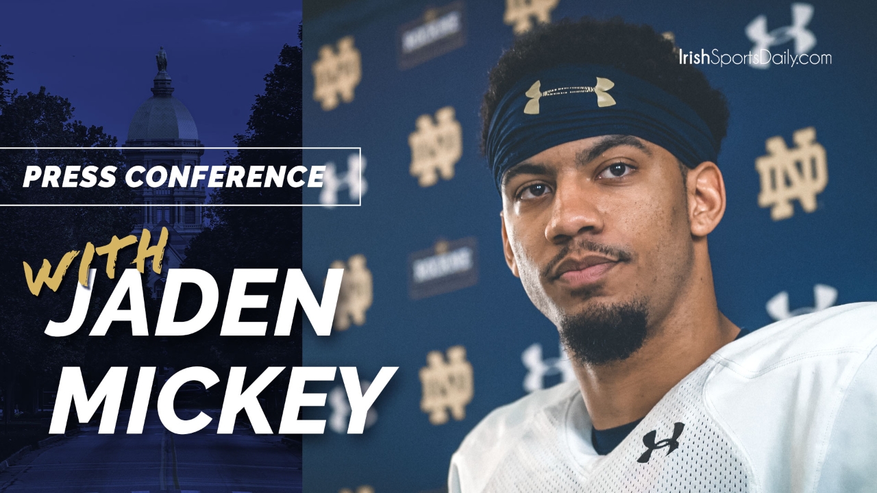 Video | Notre Dame CB Jaden Mickey Post-Practice 4.18 | Irish Sports Daily