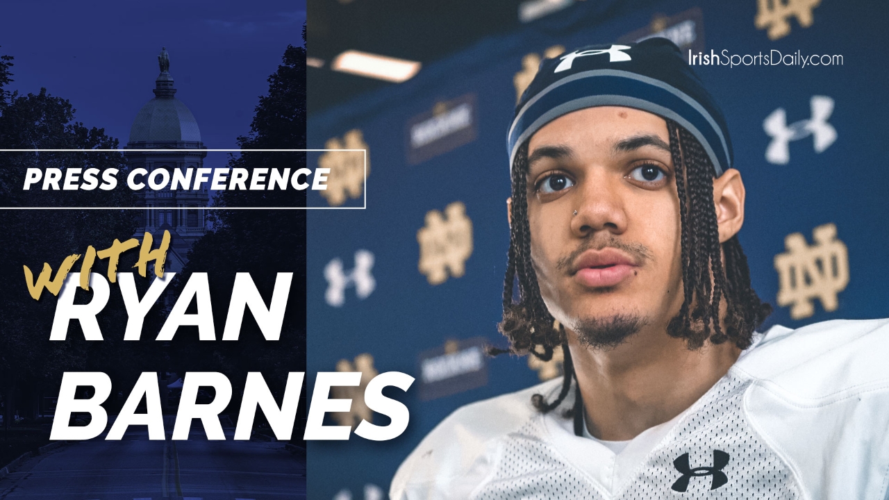 Video | Notre Dame CB Ryan Barnes Post-Practice 4.18 | Irish Sports Daily