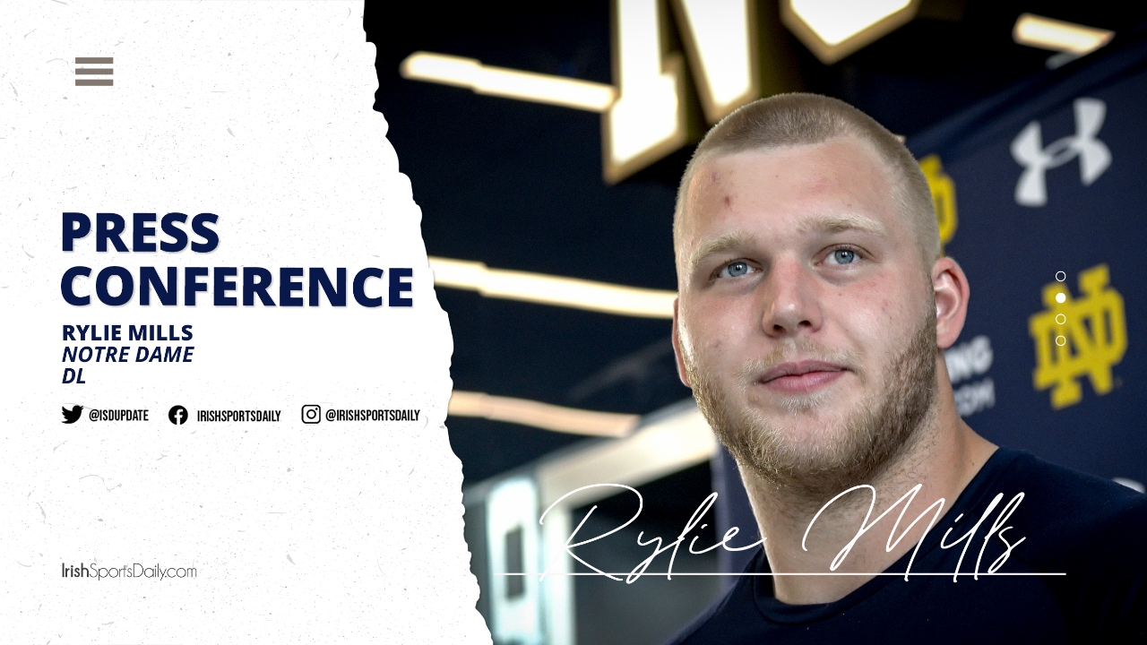 Video | Notre Dame DL Rylie Mills on Brenan Vernon, Position ...