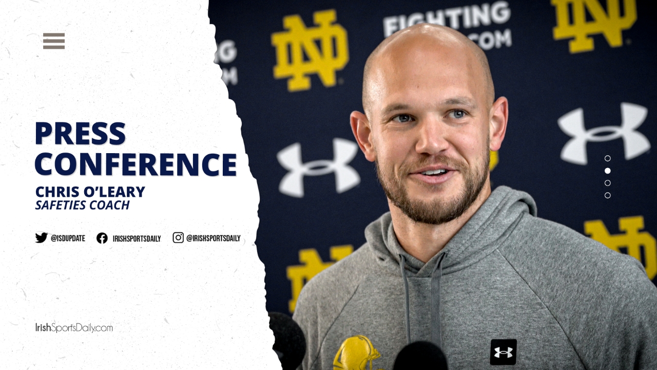 Video | Chris O’Leary on Notre Dame's Transfers, Freshmen, Veterans and ...