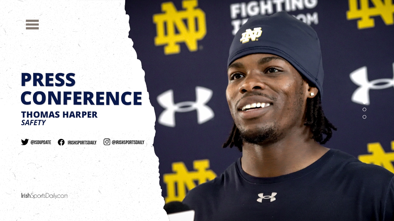 Video | Thomas Harper on Nickel Role, Notre Dame Freshmen, Transition ...