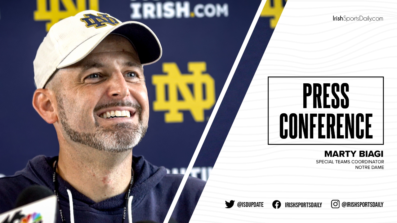 Video | Marty Biagi on Notre Dame Culture, Spencer Shrader, Special Teams Units | Irish Sports Daily