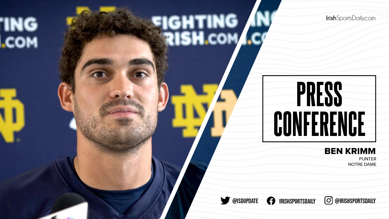Video | Ben Krimm on Notre Dame Transition, Mental Training, Marty ...