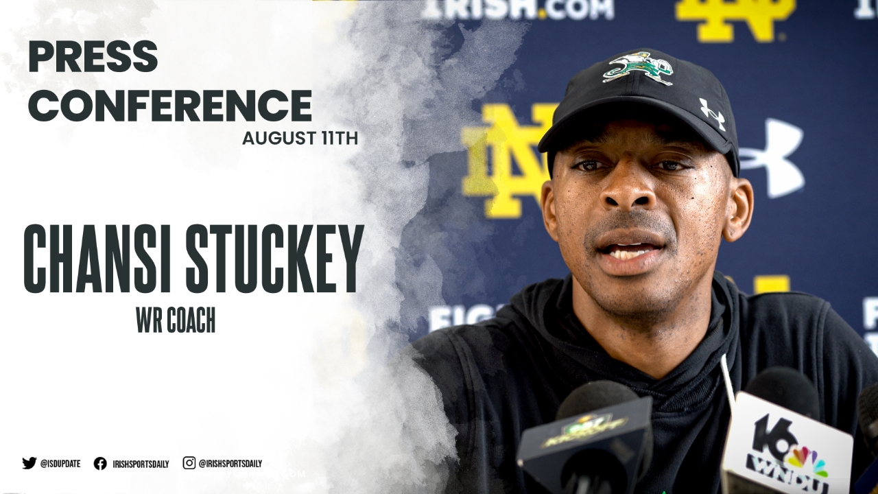 Video | Chansi Stuckey on Chris Tyree, Details & Chemistry in Notre ...