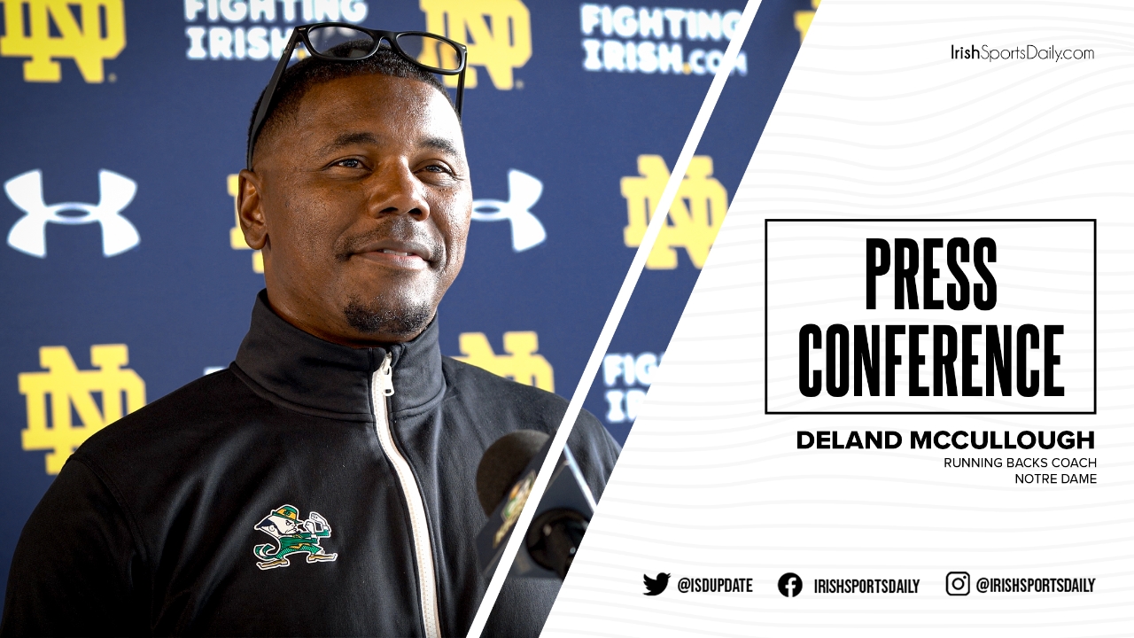 Video | Deland McCullough Dishes on Notre Dame's Running Back Room ...