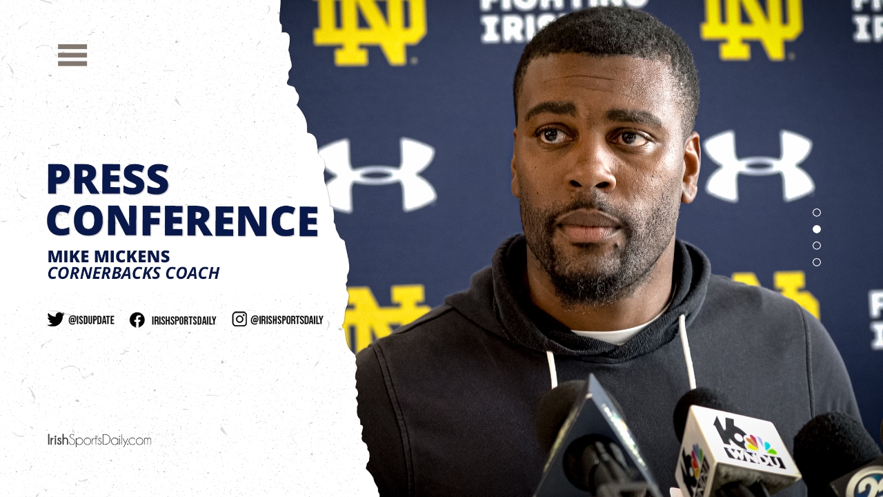 Video | Mike Mickens on Depth in Notre Dame Cornerback Room, Christian ...