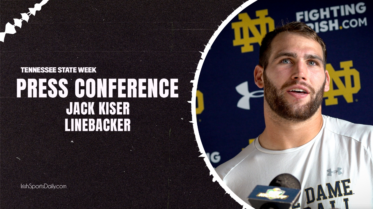 Video | LB Jack Kiser on Transitioning Back to Normal Defense, Notre ...