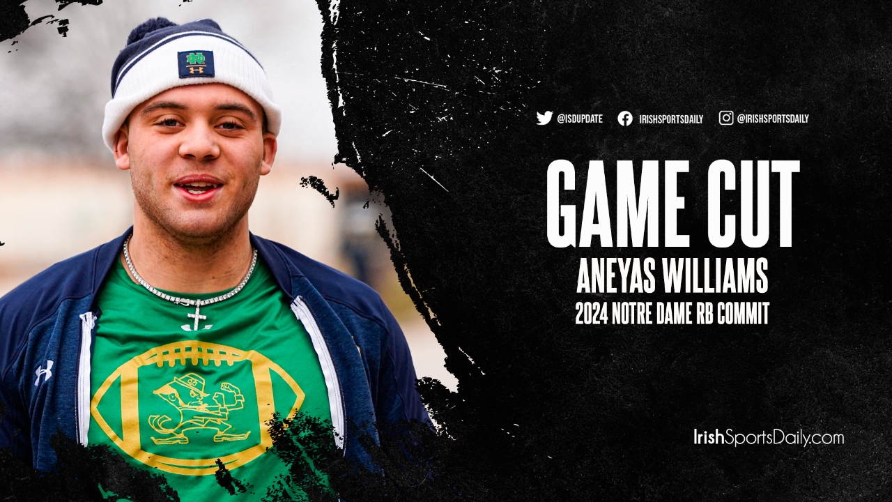 Game Cuts | 2024 Notre Dame RB Commit Aneyas Williams (331 yards) vs. Warrenton | Irish Sports Daily