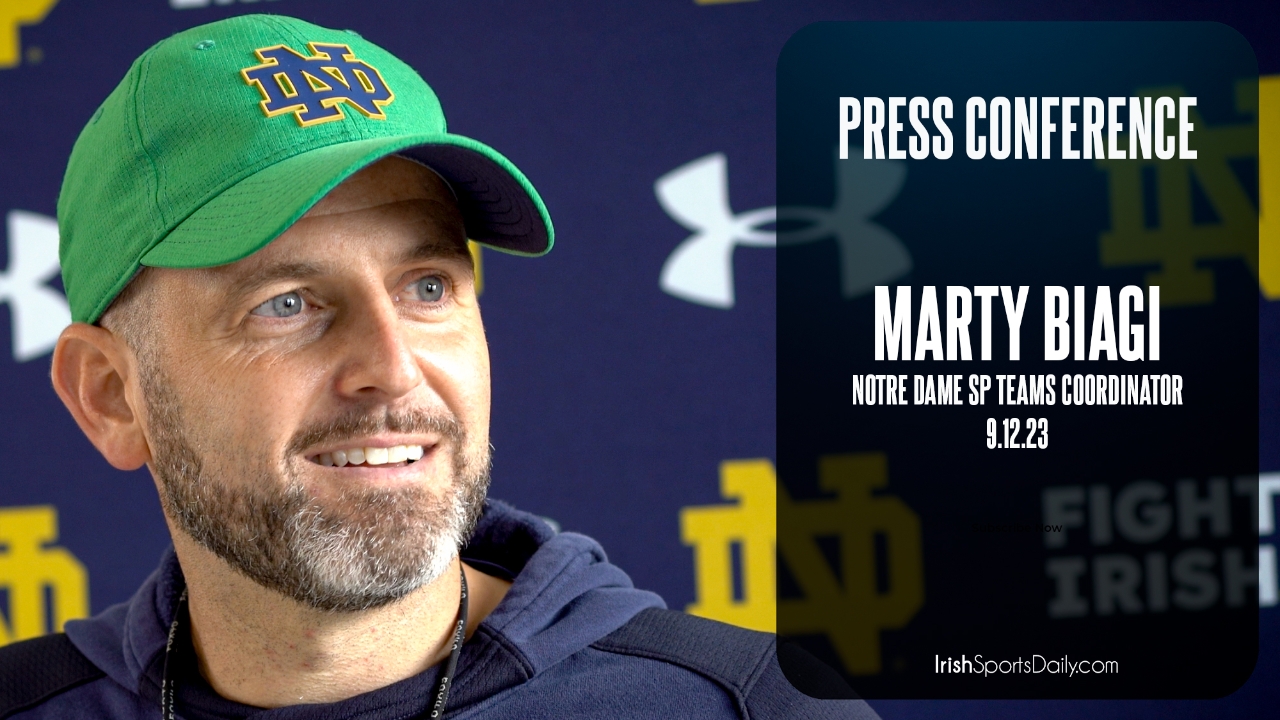 Video | Marty Biagi on Notre Dame K Spencer Shrader & P Bryce McFerson | Irish Sports Daily