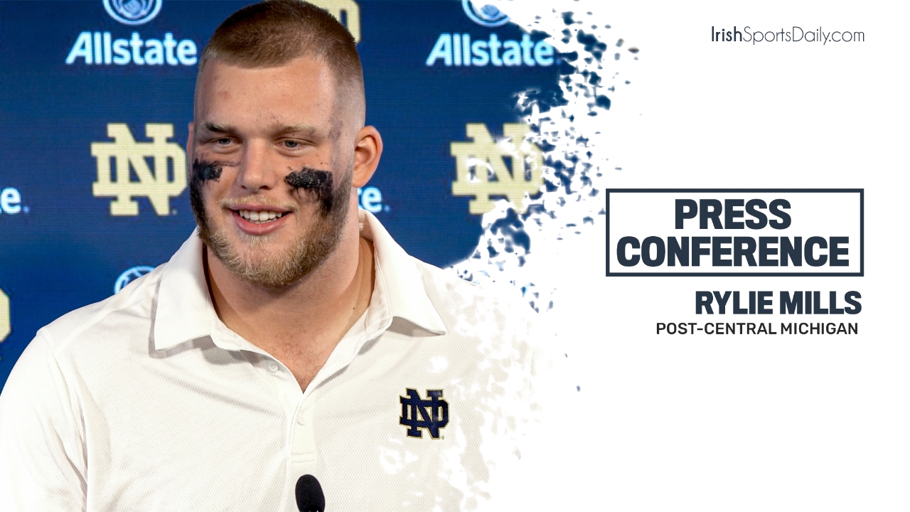 Video | Rylie Mills on Notre Dame Run Defense, Red Zone, Ohio State ...