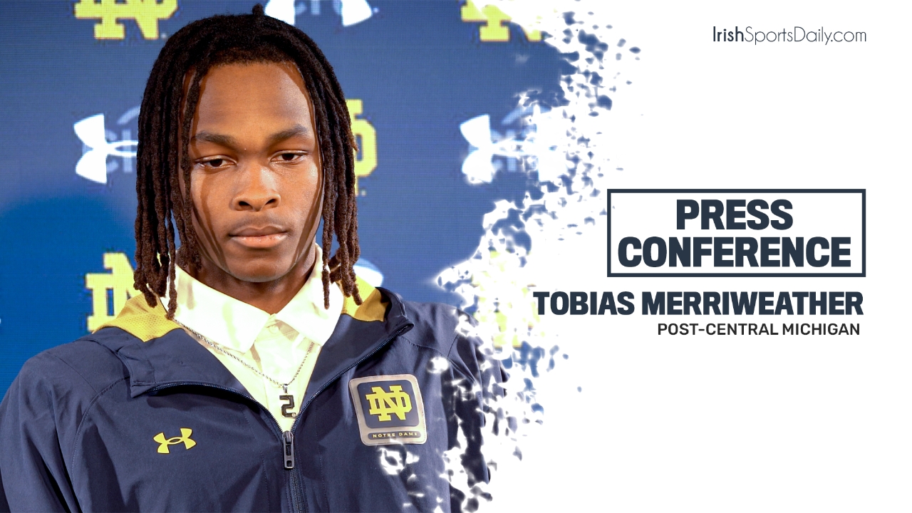 Video | Tobias Merriweather on Notre Dame's Confidence, Ceiling of ...