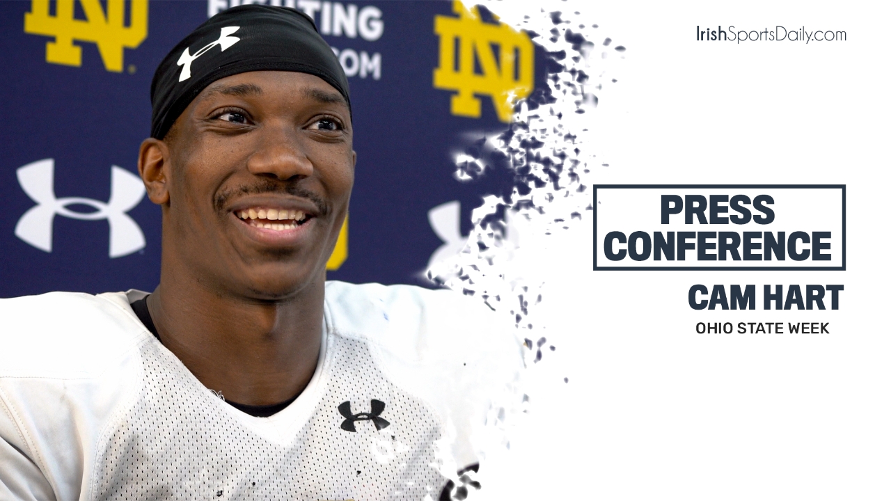 Video | CB Cam Hart on Notre Dame’s Youth, Preparing for Ohio State ...