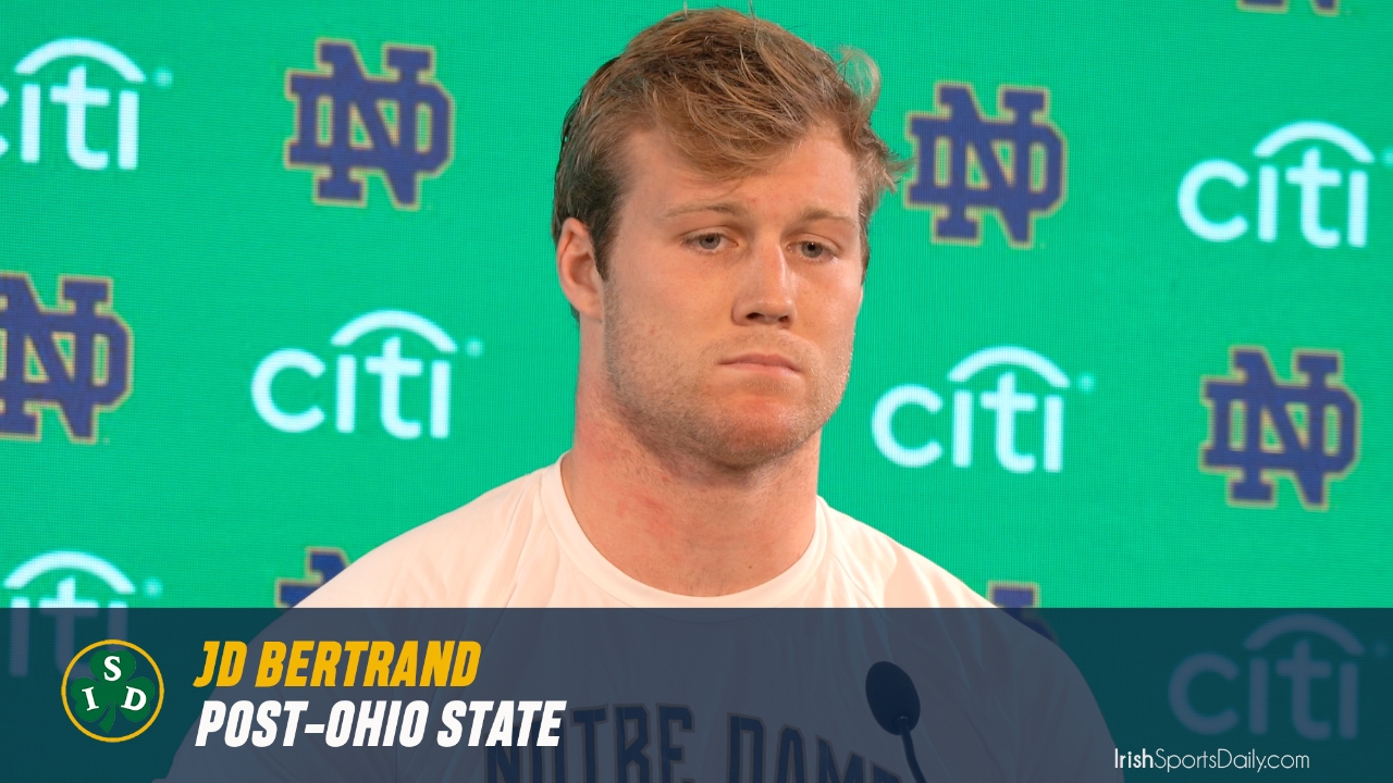 Video | Notre Dame LB JD Bertrand Post-Ohio State | Irish Sports Daily