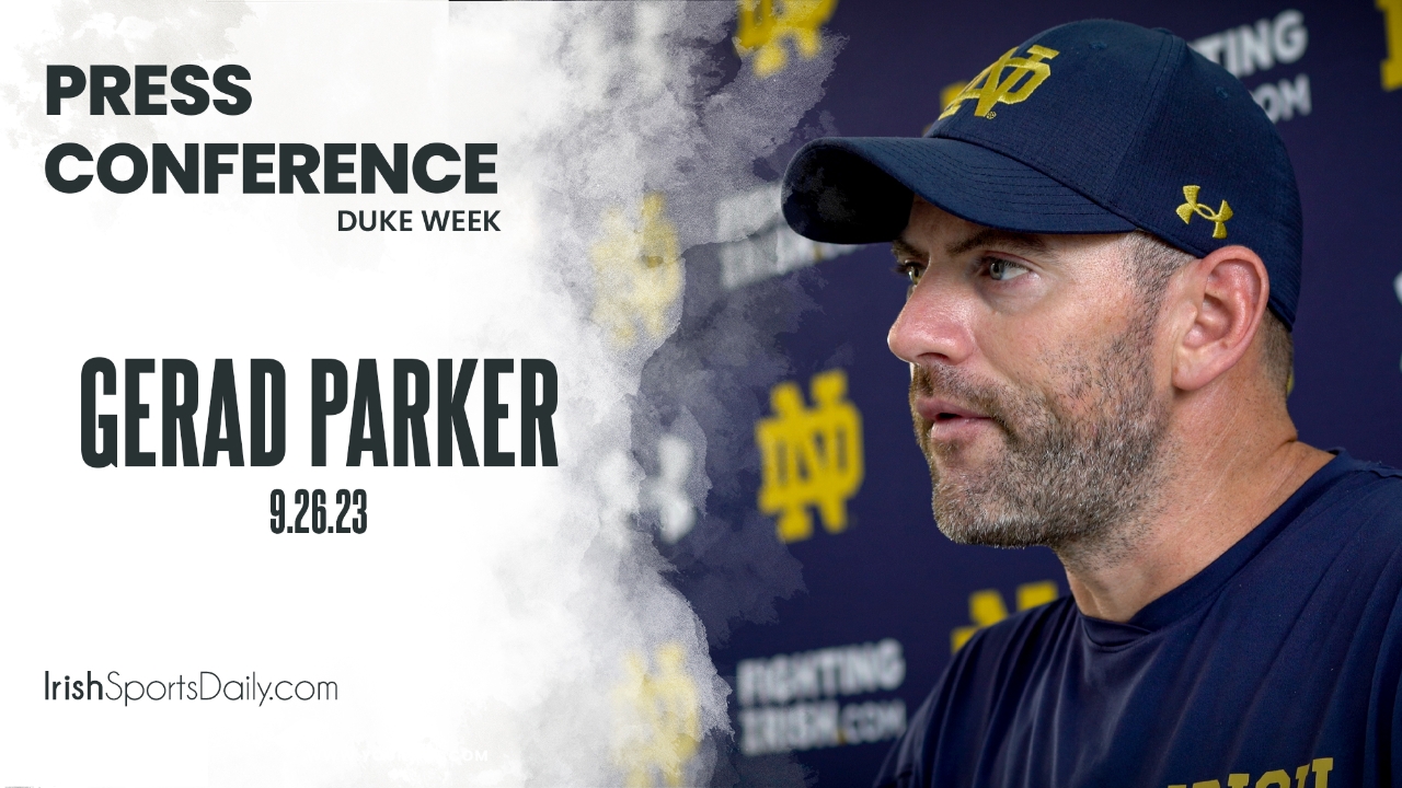 Video | Gerad Parker on Notre Dame Offensive Growth, Braylon James, 2 ...