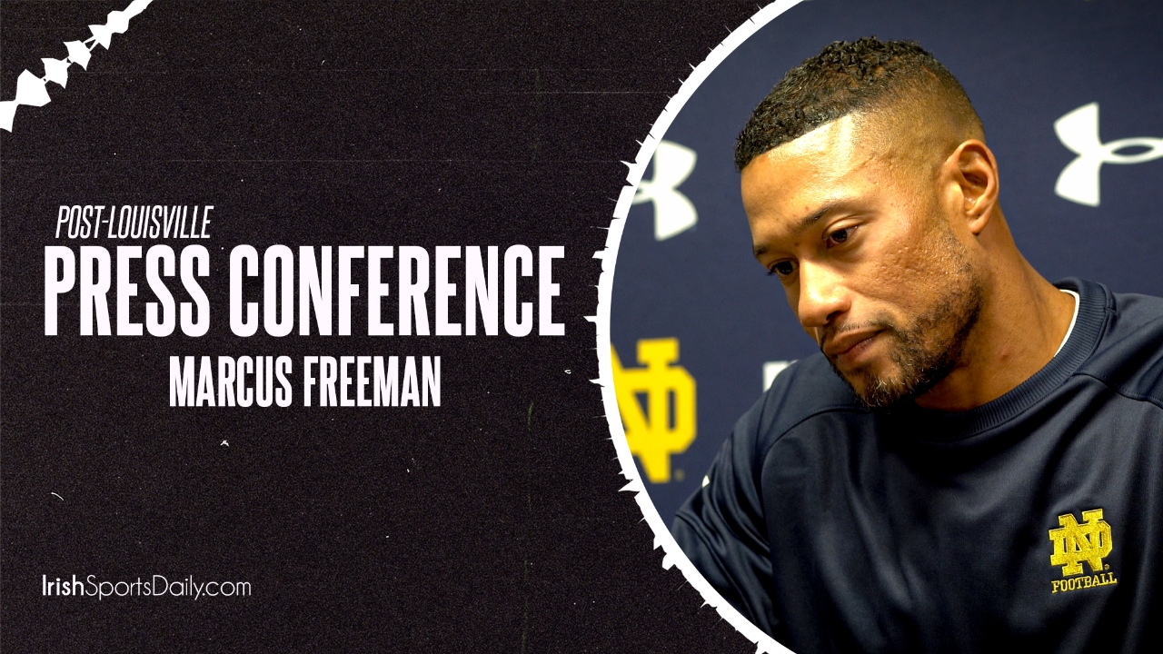 Video | Notre Dame HC Marcus Freeman Post-Louisville | Irish Sports Daily