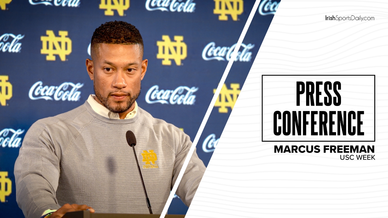 Video | Marcus Freeman on Play Calling, Sam Hartman Changing Plays & OL ...