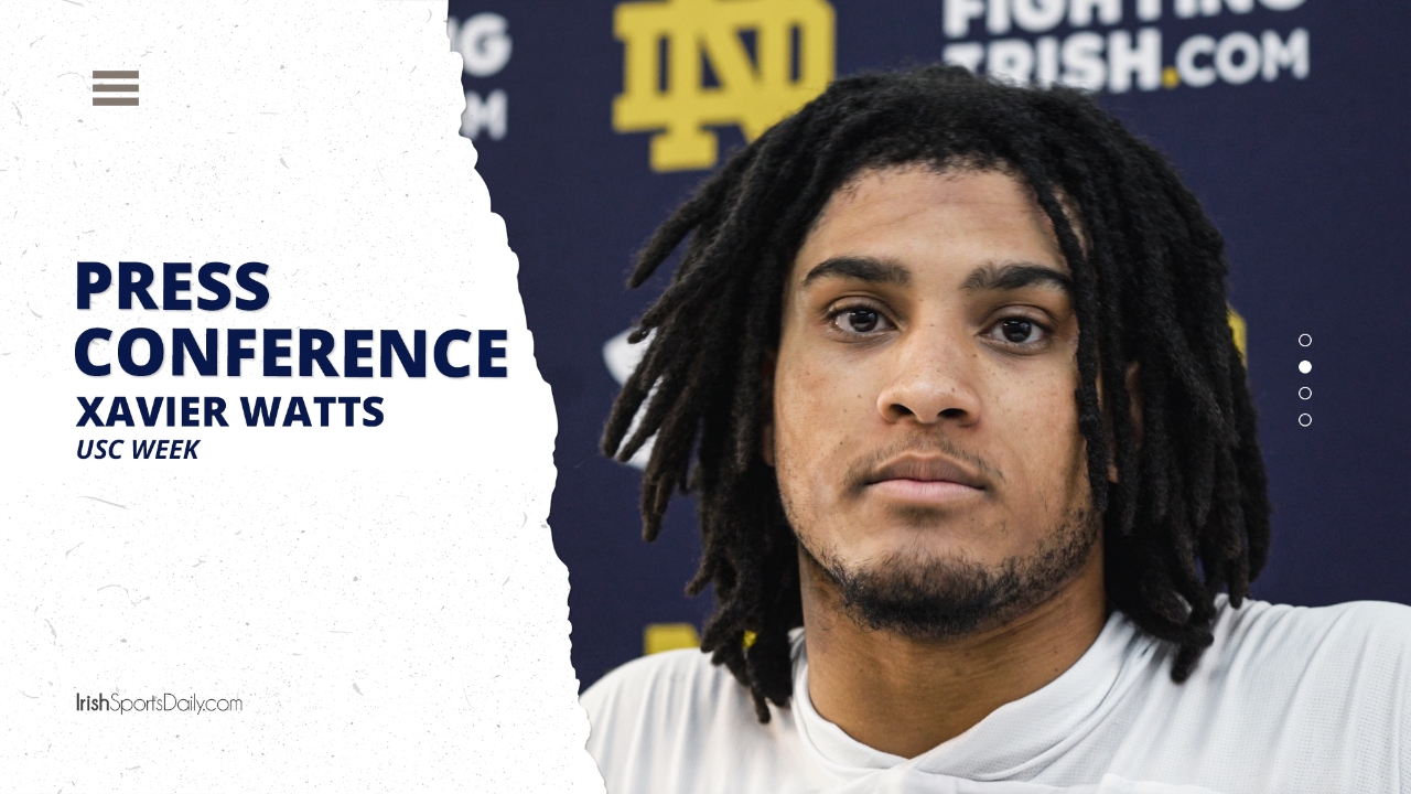 Video | Notre Dame S Xavier Watts on Caleb Williams, Motivation ...