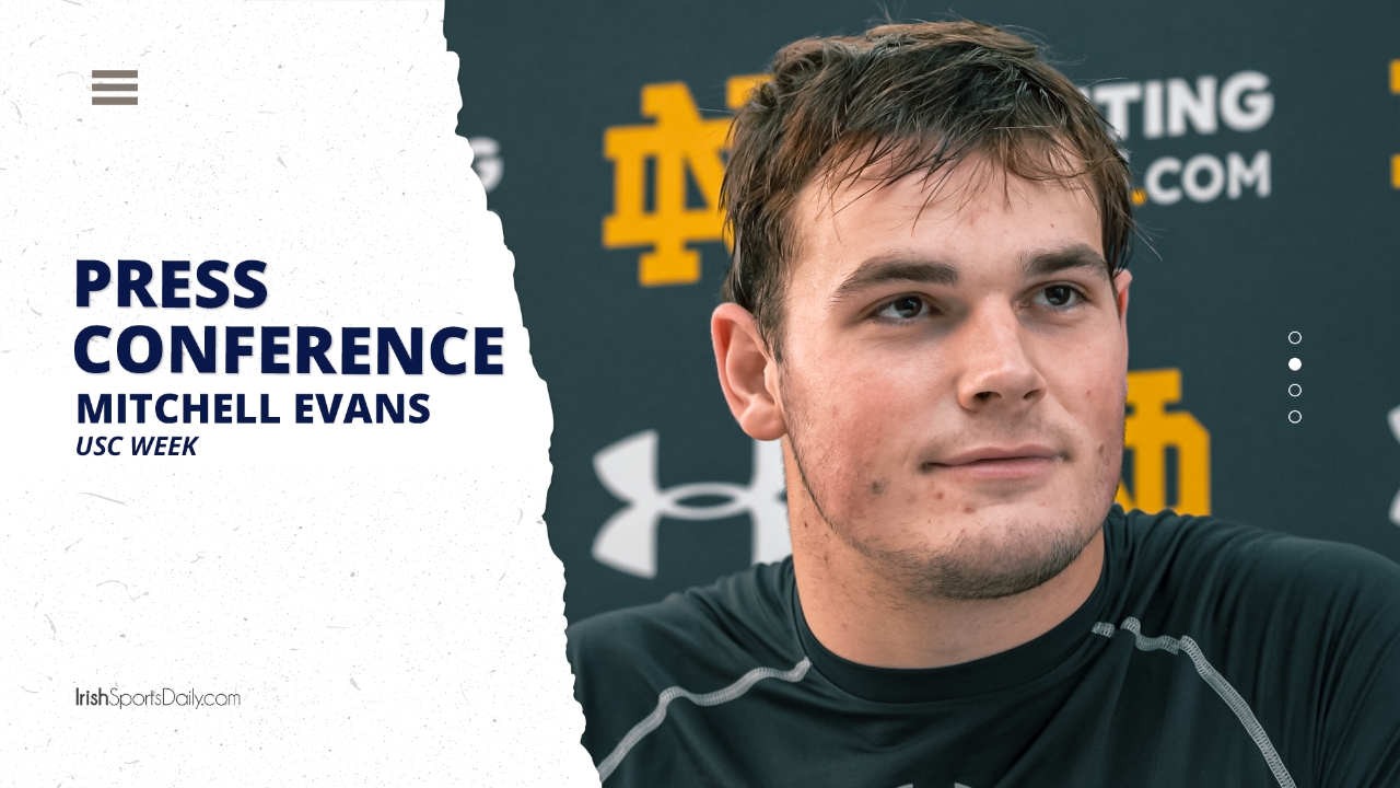 Video | Mitchell Evans on Notre Dame Rebounding, Eli Raridon, Jordan ...