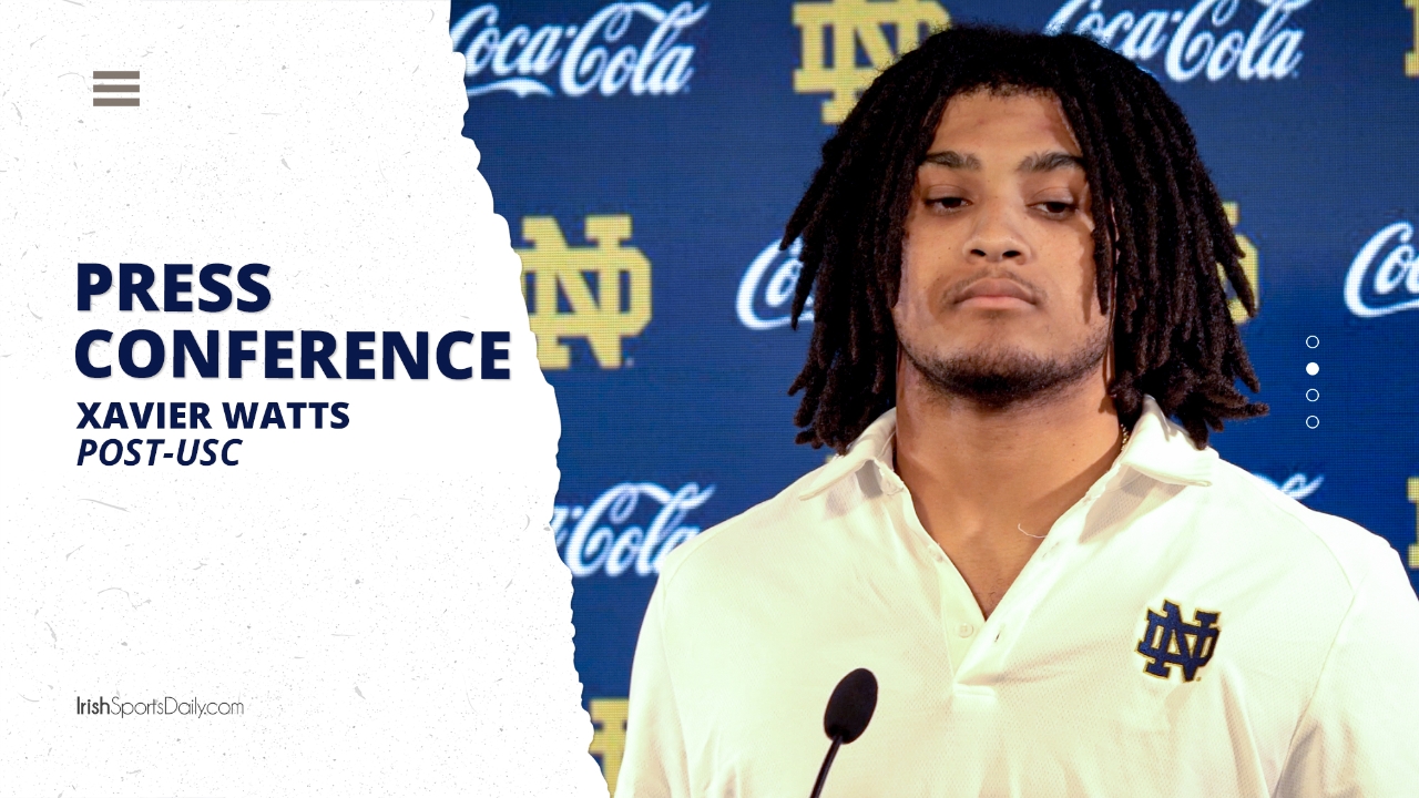 Video | Notre Dame S Xavier Watts Post-USC | Irish Sports Daily