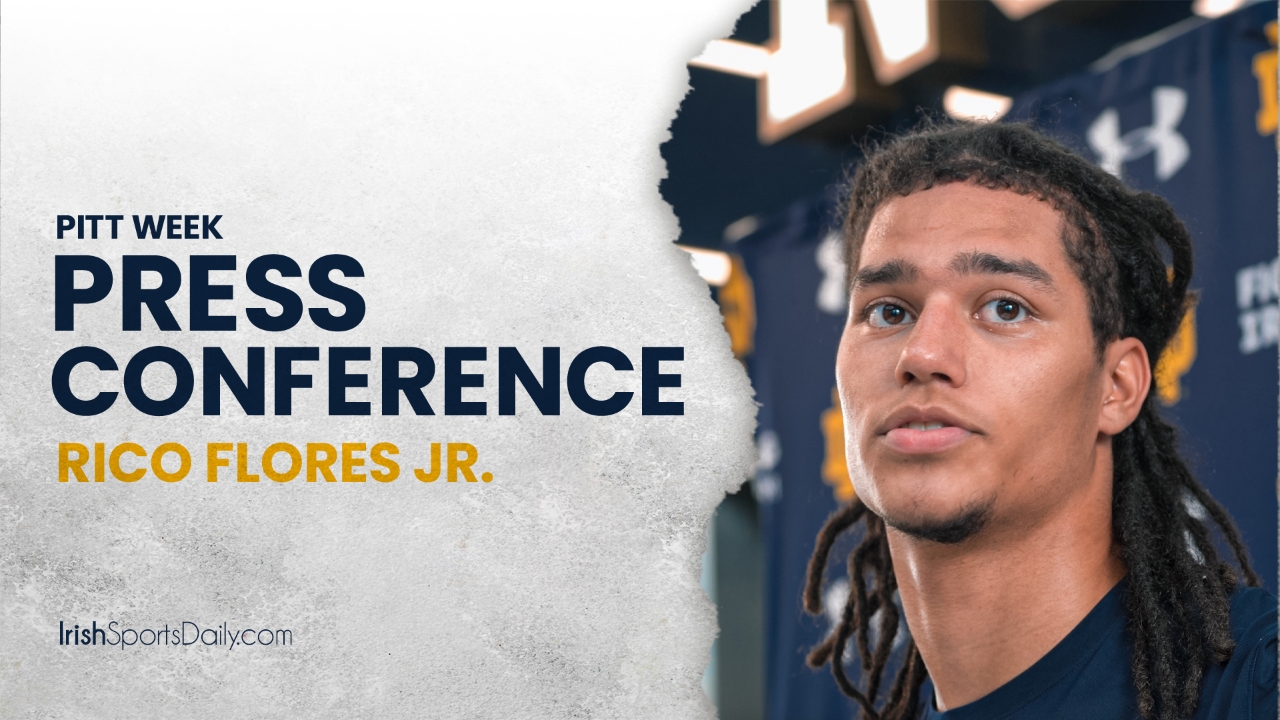 Video | Notre Dame WR Rico Flores Jr. on Freshman Year, Final Four ...