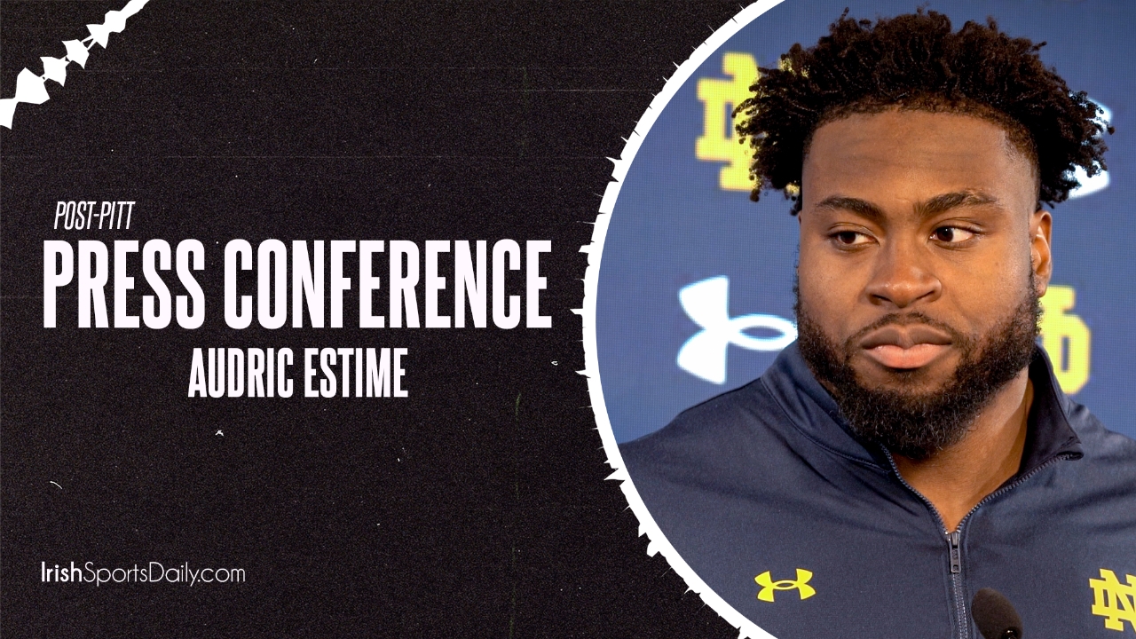 Video | Notre Dame RB Audric Estime Post-Pitt | Irish Sports Daily