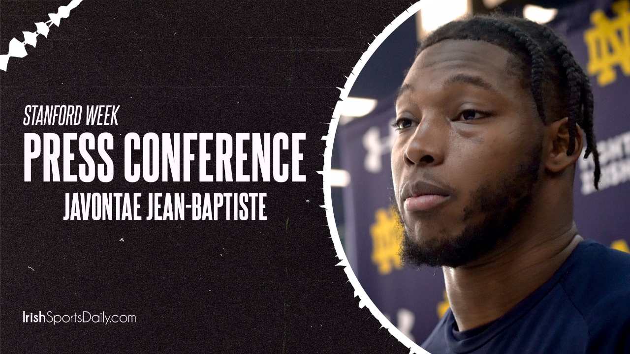 Video Javontae Jean Baptiste On Fg Block Time At Notre Dame And Al
