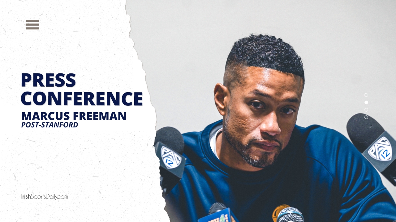 Video | Notre Dame HC Marcus Freeman Post-Stanford | Irish Sports Daily