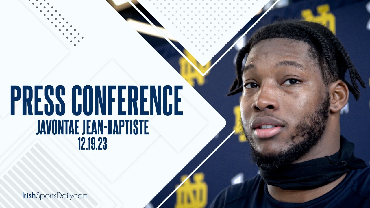 Video Notre Dame De Javontae Jean Baptiste Fired Up For Final