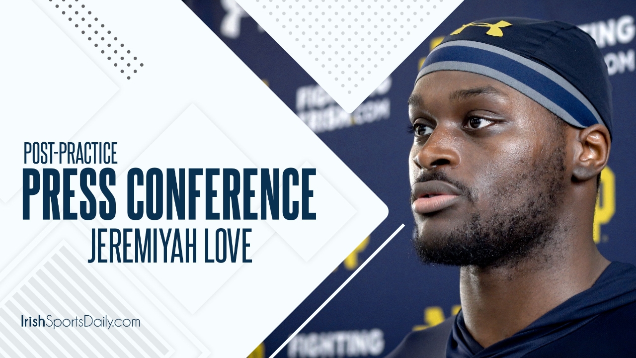 Video | Notre Dame RB Jeremiyah Love Excited for More Carries in Sun ...