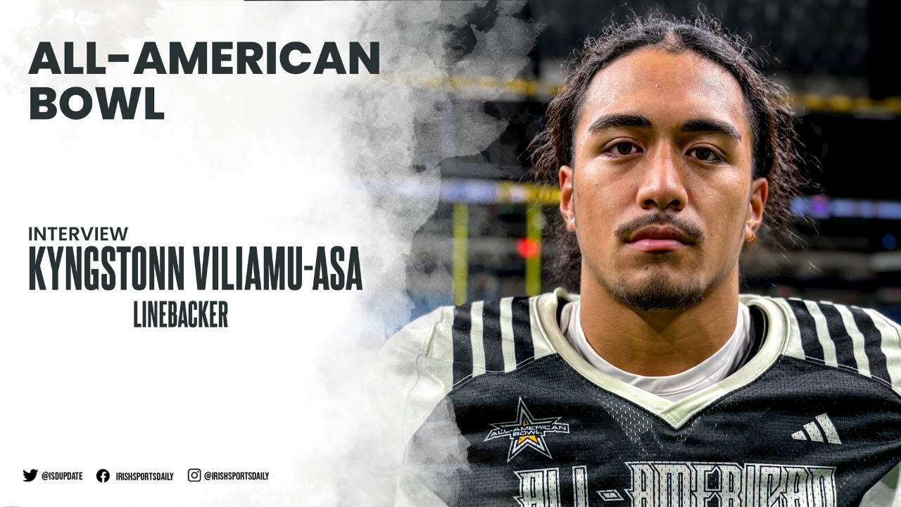 Video | Notre Dame LB Signee Kyngstonn Viliamu-Asa Interview | All ...