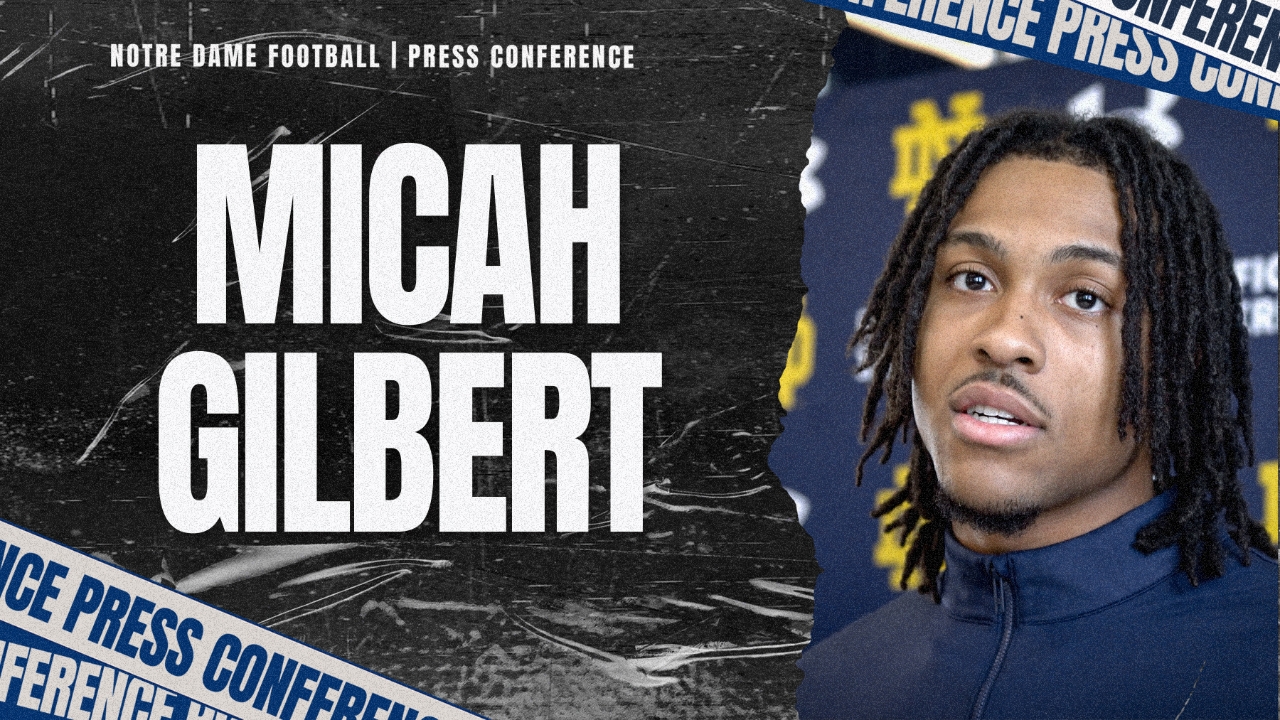 Video | WR Micah Gilbert on Enrolling Early, Notre Dame WR Coach Mike ...