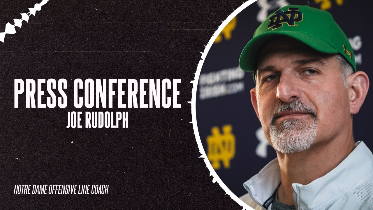 Video | Notre Dame OL Coach Joe Rudolph Post-Practice 3.20 | Irish ...