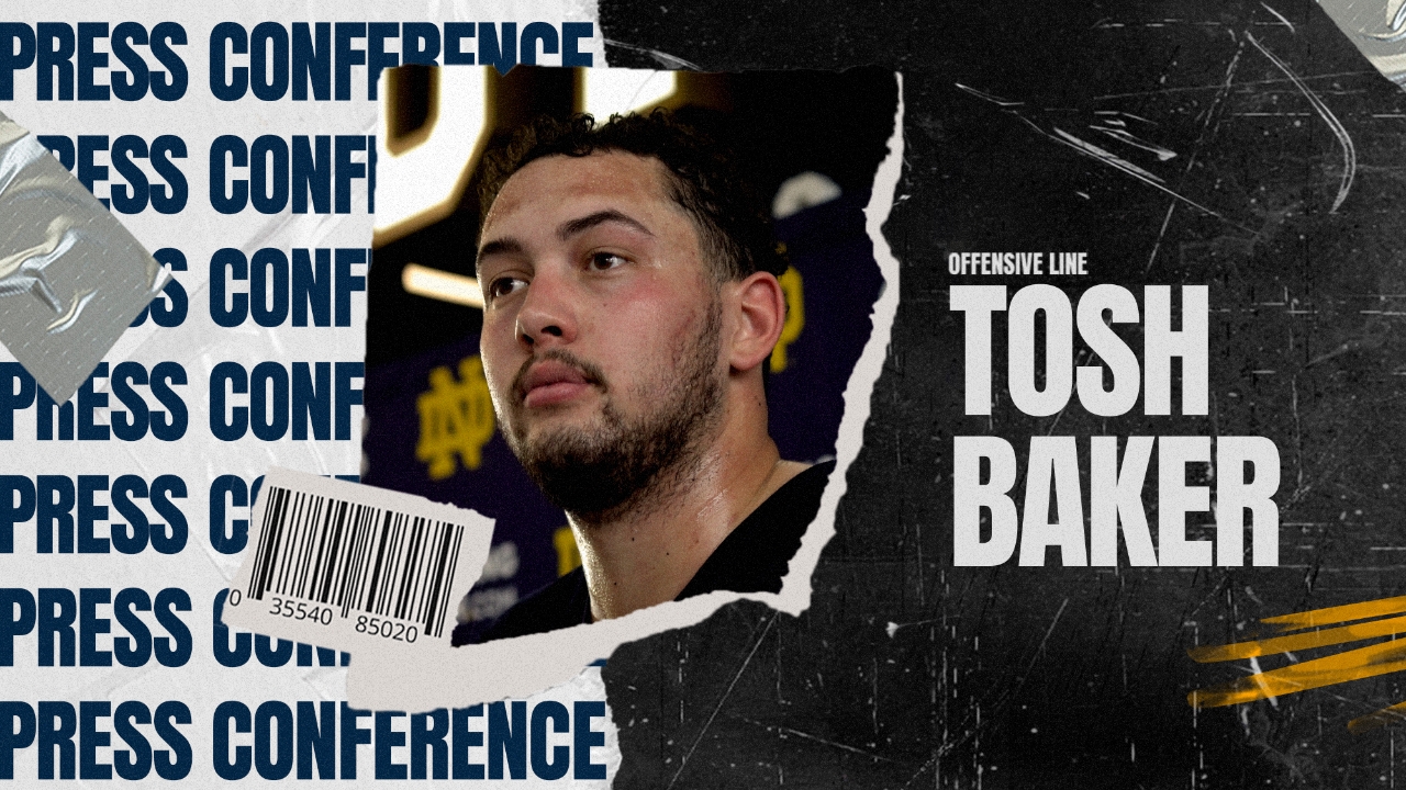 Video | Notre Dame OL Tosh Baker on Momentum from Bowl, Leadership and ...