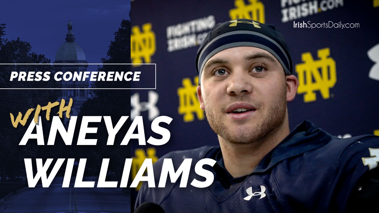 Video | Notre Dame RB Aneyas Williams on Early Enrollment, Spring Practice & Future Role | Irish ...