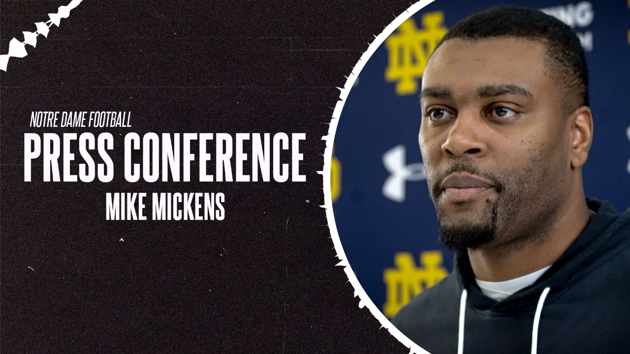 Video | Notre Dame DB Coach Mike Mickens on Adon Shuler, Christian Gray ...